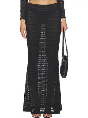 MONTCE Natalia Maxi Skirt - Black Daisy Lace