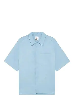 Casablanca Monogram Short Sleeve Shirt - Light Blue