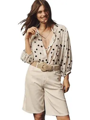 BISHOP + YOUNG Polka Dot Blouse - White Dot