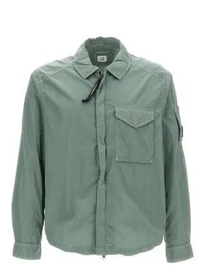 C.P. COMPANY Chrome-r Zipped Lens Shirt Jacket - Green