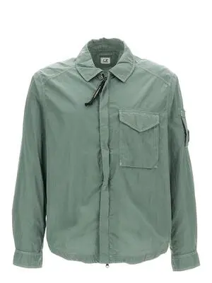 C.P. COMPANY Giacca Camicia Chrome-r Zipped Lens - Verde