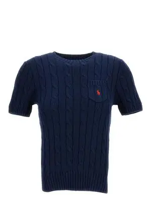 Polo Ralph Lauren Pullover Maniche Corte - Blu