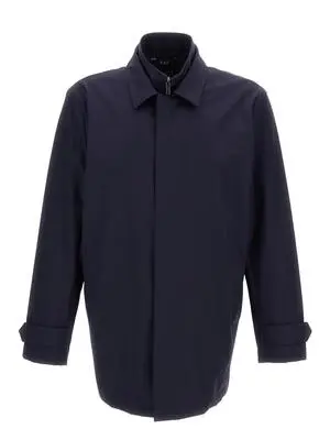 FAY Morning Jersey Stretch Blazer Blue