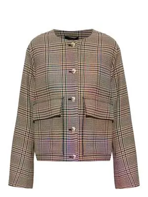 Paul Smith Check-pattern Buttoned Jacket - Neutrals