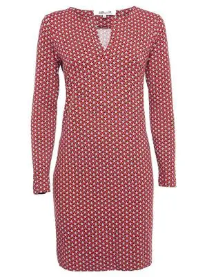 Diane Von Furstenberg Star-pattern Dress - Red