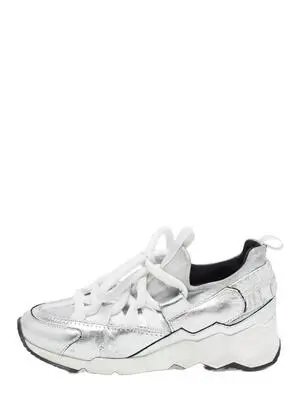 Pierre Hardy Metallic Sneakers - Silver