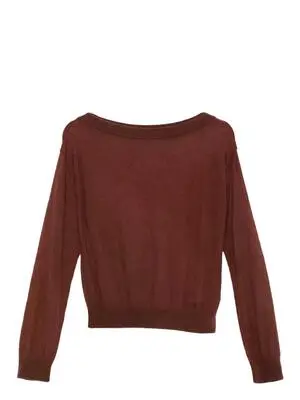 Patrizia Pepe Long-sleeve Sweater - Brown