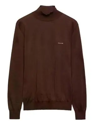 Prada Ribbed Turtleneck Sweater - Brown