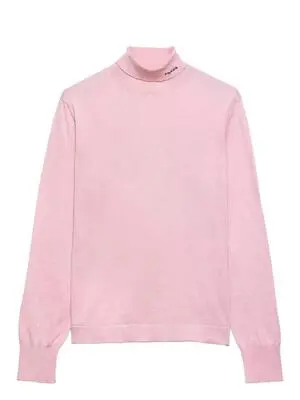 Prada Ribbed Turtleneck Sweater - Pink