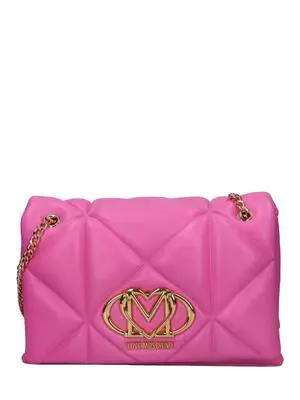 Moschino Quilted Shoulder Bag - Pink