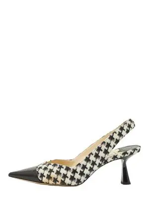 JIMMY CHOO Liya Star-pattern Leather Pumps - White