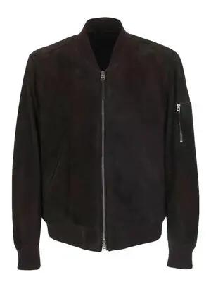 TOM FORD Suede Bomber Jacket - Brown