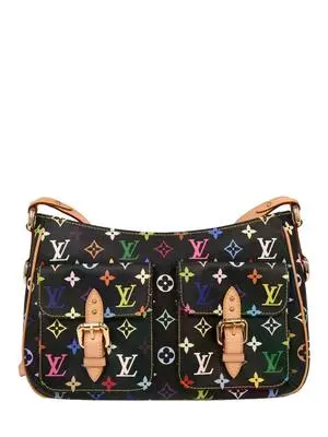 LOUIS VUITTON 2006 Monogram Buckles Shoulder Bag - Black