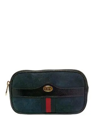 Gucci Ophidia Suede Belt Bag - Blue