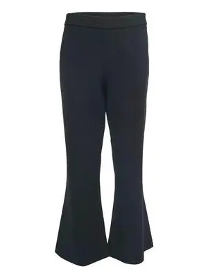Moschino Crepe Flared Trousers - Black