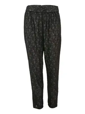 Alice + Olivia Floral-lace Trousers - Black