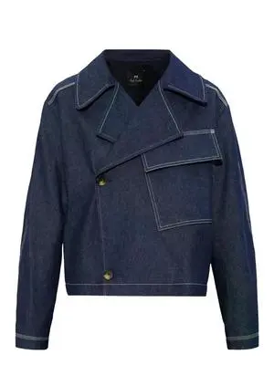 Paul Smith Buttoned Cotton Jacket - Blue