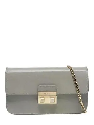Furla Leather Crossbody Bag - Grey