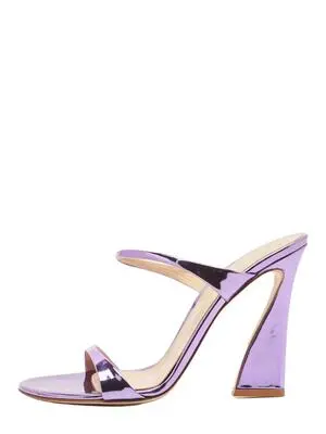 GIANVITO ROSSI Aura Leather Sandals - Purple