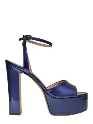 Casadei Platform Block-heel Sandals - Blue