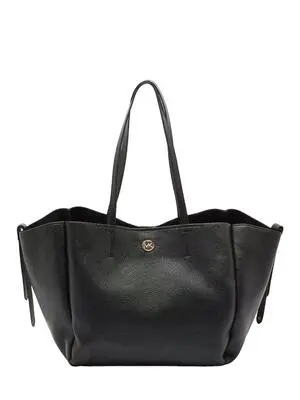 Michael Kors Leather Tote Bag - Black