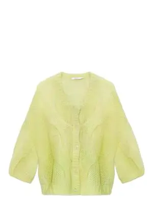 GESTUZ Buttoned Cardigan - Green