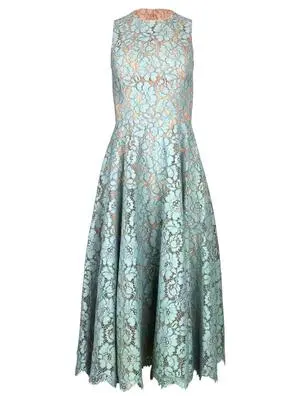 Michael Kors Sleeveless Lace Dress - Blue