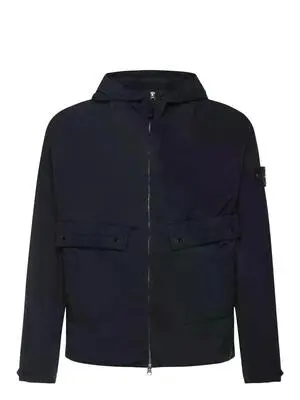 Stone Island Flap-pocket Hooded Jacket - Blue