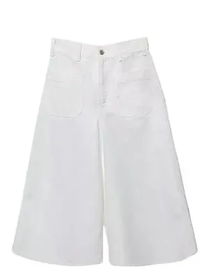 Celine Denim Bermuda Shorts - White