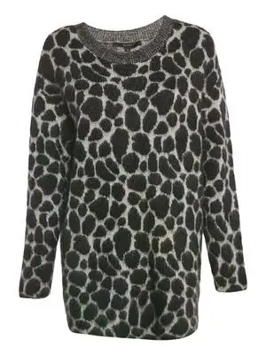 Gucci Animal-print Sweater - Grey