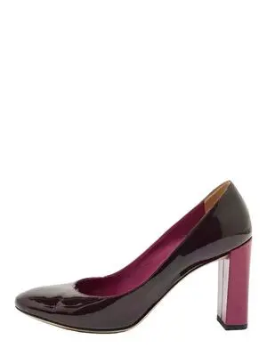Fendi Block-heel Leather Pumps - Red