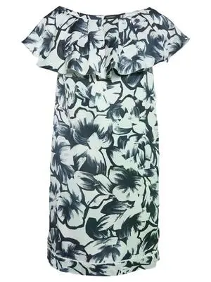 MAX&CO. Floral-print Midi Dress - Blue