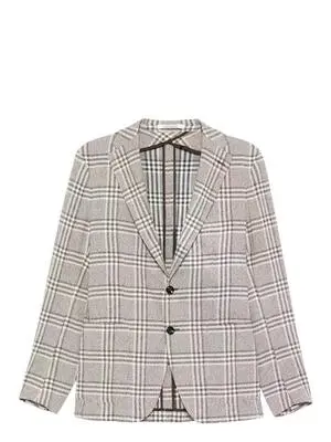Tagliatore Plaid-pattern Single-breasted Blazer - Neutrals