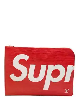 LOUIS VUITTON X Supreme Pochette Jour Gm Clutch - Red