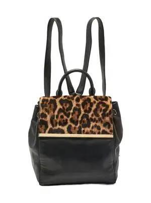 Michael Kors Leopard-print Backpack - Black