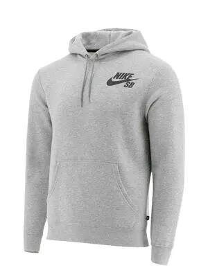 Nike Sb Logo-detail Hoodie - Grey