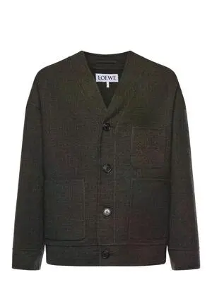 Loewe Button-fastening Cardigan - Brown