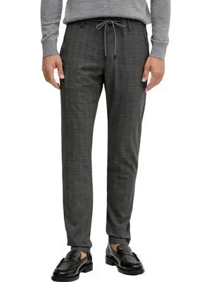 JOOP! Check Drawstring Trousers - Grey