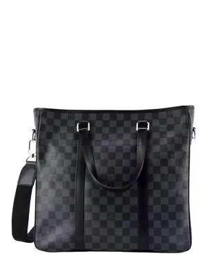 LOUIS VUITTON Tadao Handbag Damier Graphite Pm Tote Bag - Black