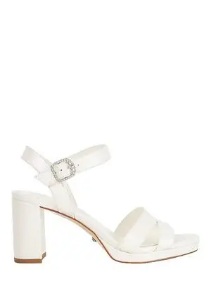 DUNE Madeforlove Leather Heeled Sandals - Ivory Leather