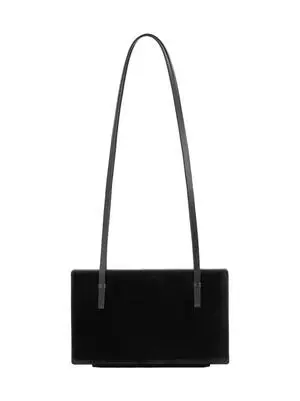 TOTEME Magnetic Closure Shoulder Bag - Black