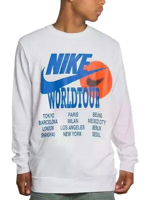 Nike Long-sleeve Printed Sweatshirt - White