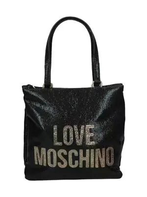 Moschino Logo-lettering Tote Bag - Black
