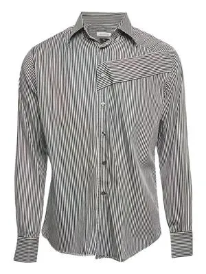 Versace Pinstripe Shirt - White