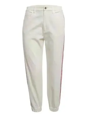Miu Miu Striped Jeans - Neutrals