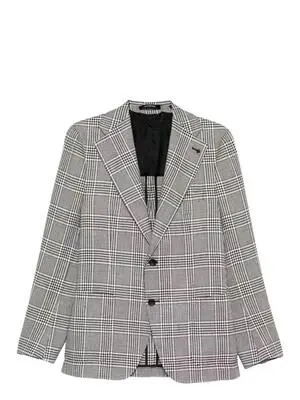 Tagliatore Check Two-button Jacket - White