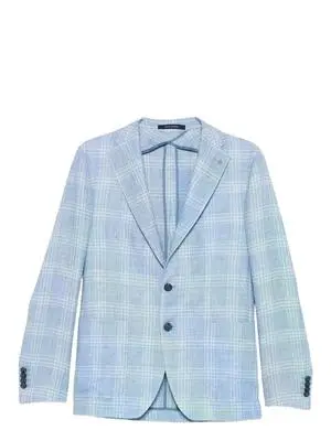 Tagliatore Checked Blazer - Blue