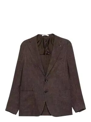 Tagliatore Single-breasted Blazer - Brown