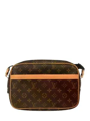 LOUIS VUITTON 2002 Monogram Reporter Shoulder Bag - Brown