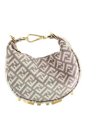 Fendi Graphy Bag Zucca Tapestry Nano Clutch - Grey